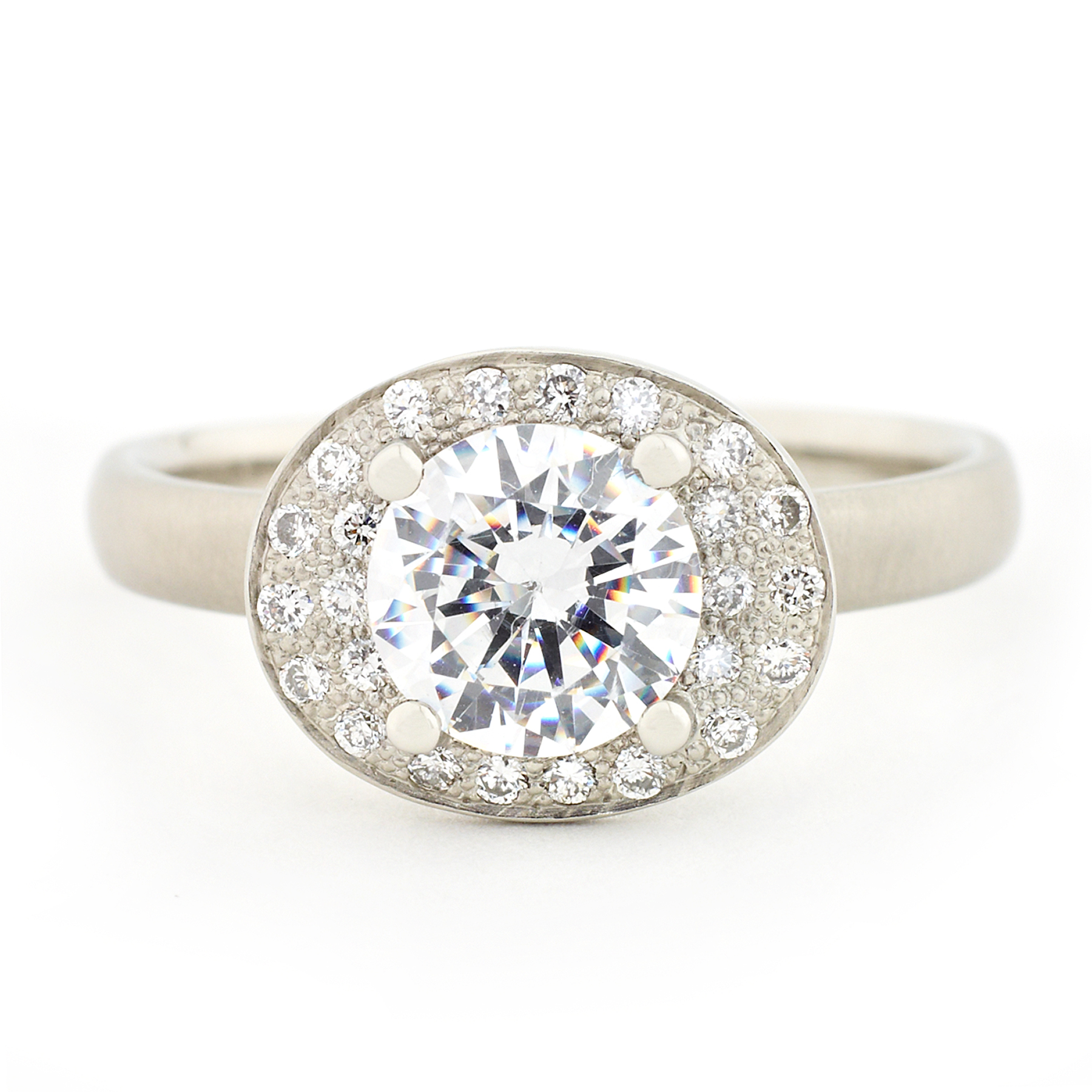 Angela Betteridge Anne Sportun Oval Double Halo Engagement Ring Angela Betteridge Anne Sportun Oval Double Halo Engagement Ring